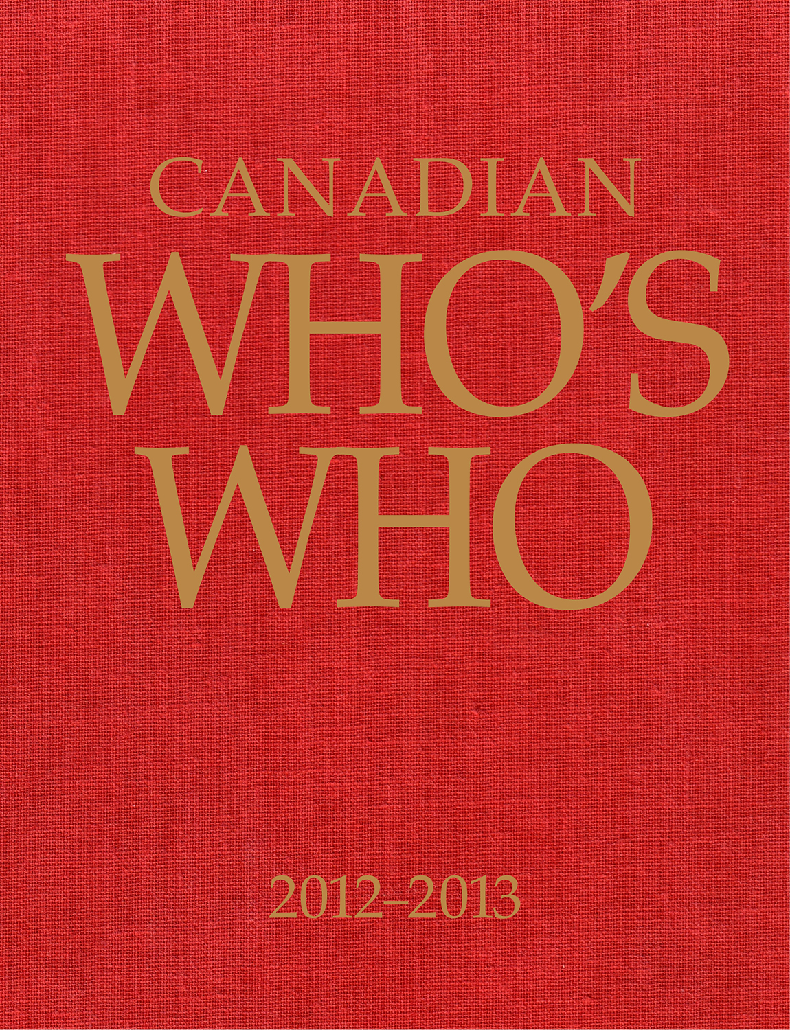 Canadian Who's Who – About Canadian Who's Who